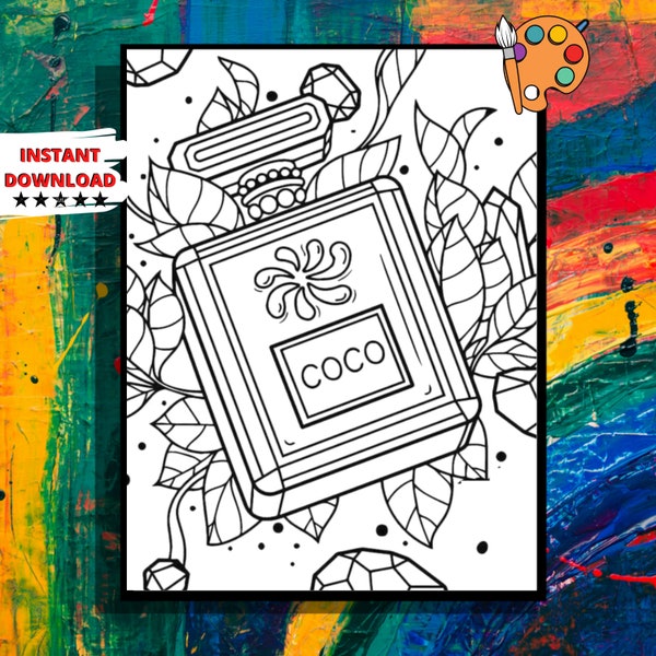 Louis Vuitton Coloring Pages - Etsy