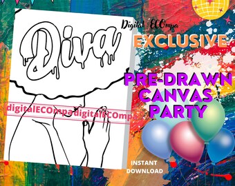 Diva Sip and Paint - Etsy