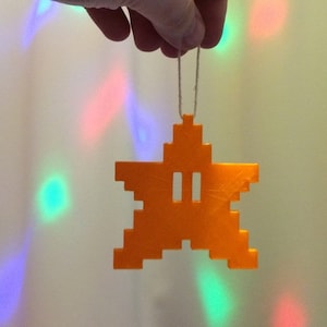 Super Mario Flat Pixel Power up Star Decoration | 3 Pack | Mix & Match ...