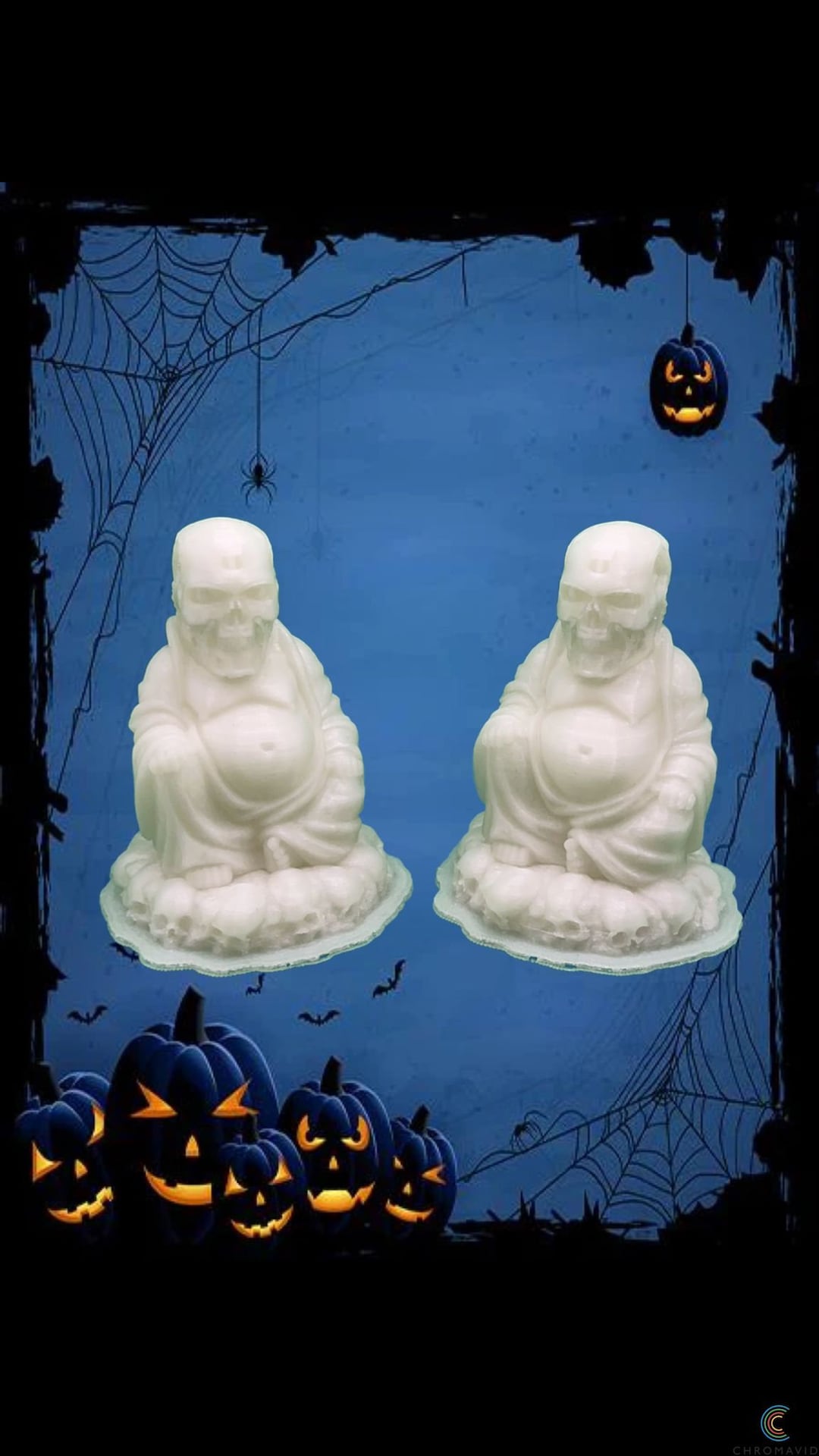 3D Printed Glow in the Dark Terminator Buddha - Etsy