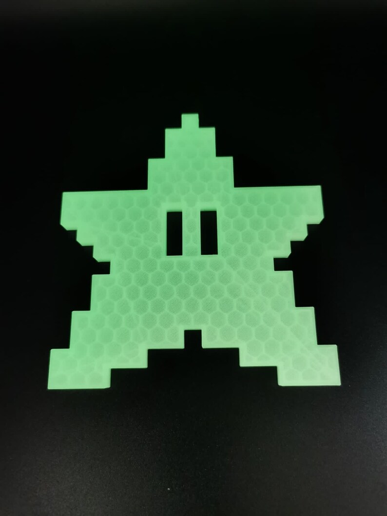 Super Mario Flat Pixel Power up Star Decoration | 3 Pack | Mix & Match ...