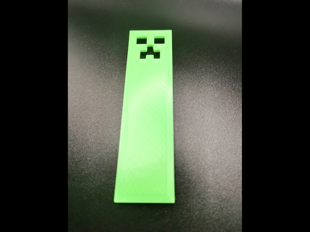 3D Printed Unofficial Minecraft Creeper Bookmark | Accessories ...