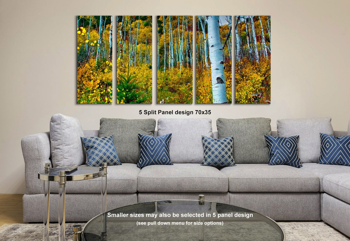 Aspen Trees Fall Aspens Autumn Colors Colorado Canvas - Etsy