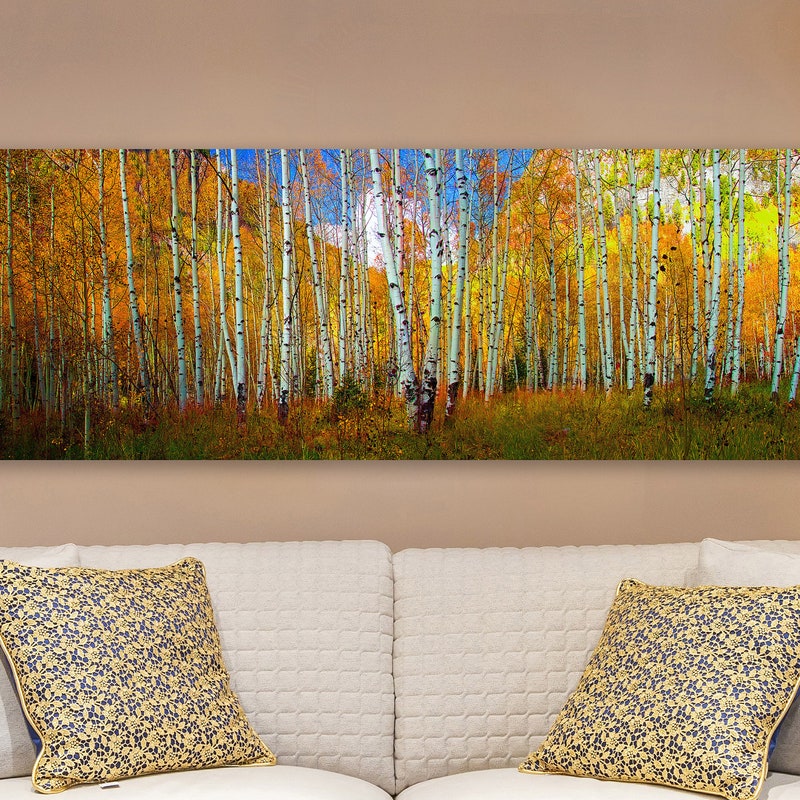 Metal Wall Art Aspen Tree - Etsy