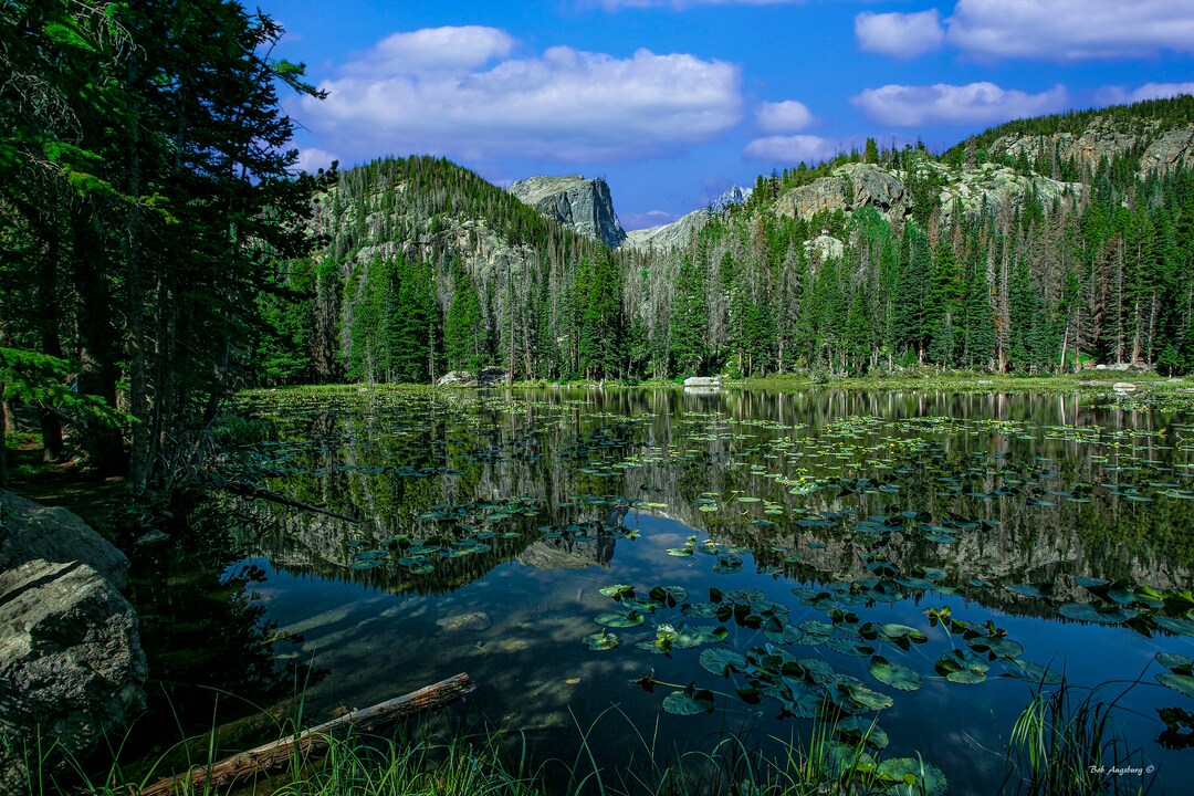 Nymph Lake Photography Print: Rocky Mountain National Park Wall Art ...