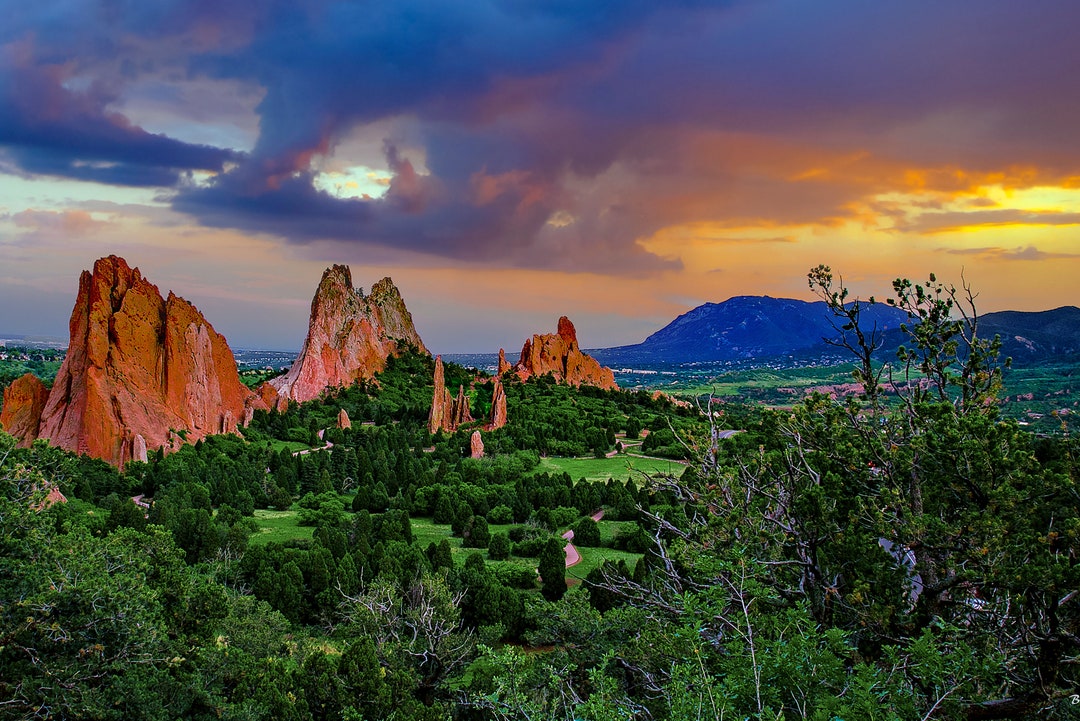 Garden of the God's Landscape, Garden of the God's Sunset Picture on ...