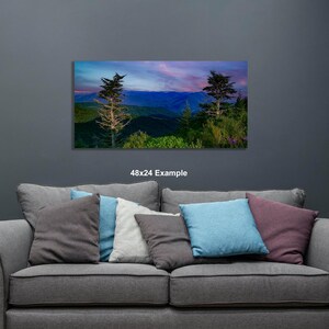 Smoky Mountains Sunset Wall Art, Great Smoky Mountains, Blue Ridge ...