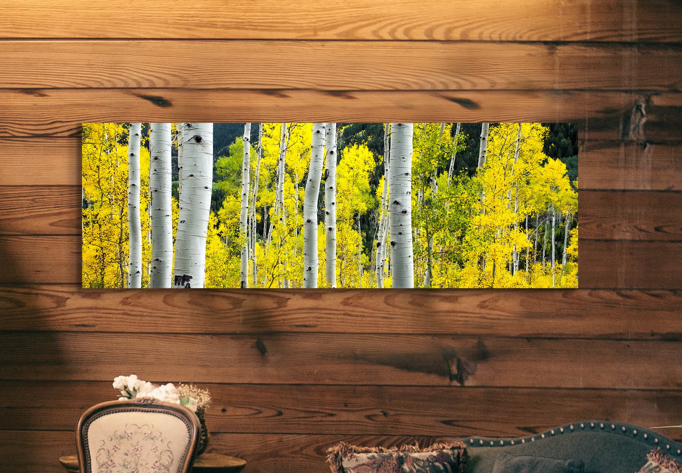 Aspen Tree Wall Art, Aspen Trees, Forest Wall Art, Birth Tree Wall Art ...