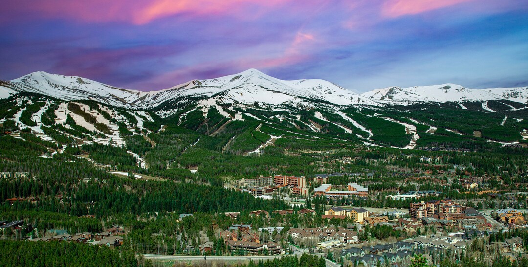 Breckenridge Colorado Spring Ski Run Landscape Art - Etsy