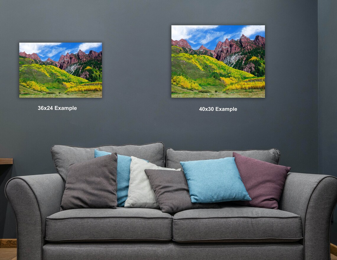 Rocky Mountains With Autumn Colors, Colorado Wall Art, Aspen Colorado ...
