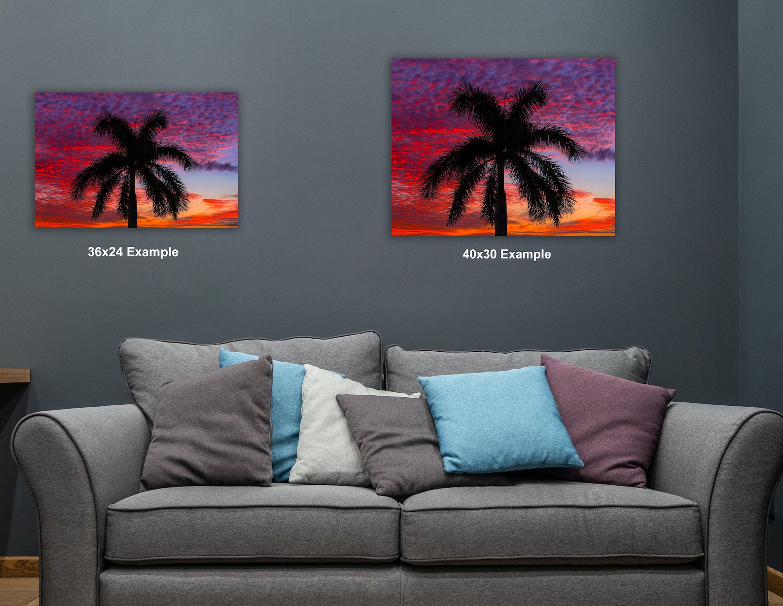 Palm Tree Sunset Picture, Florida Sunset Print, Palm Tree Sunset Photo ...