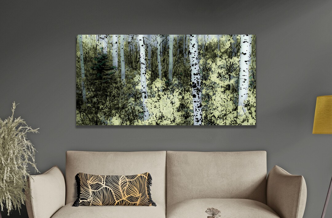 Aspen Tree Wall Art, Aspen Tree Canvas, Extra Large Wall Art Canvas ...