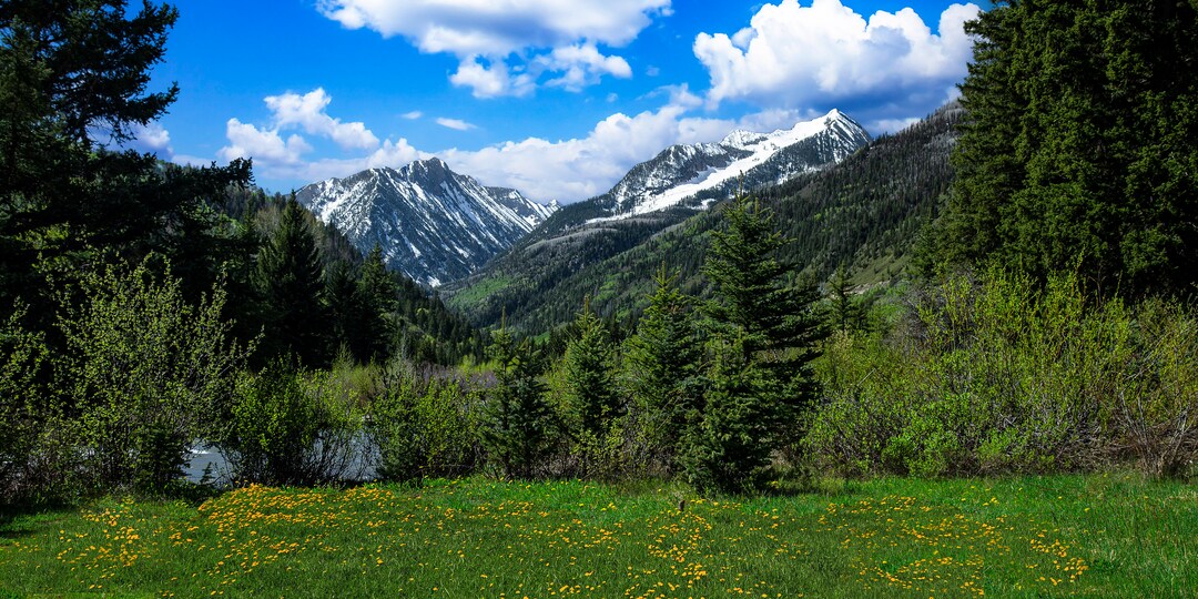 Colorado Canvas Print in Springtime, Rocky Mountains in Spring ...