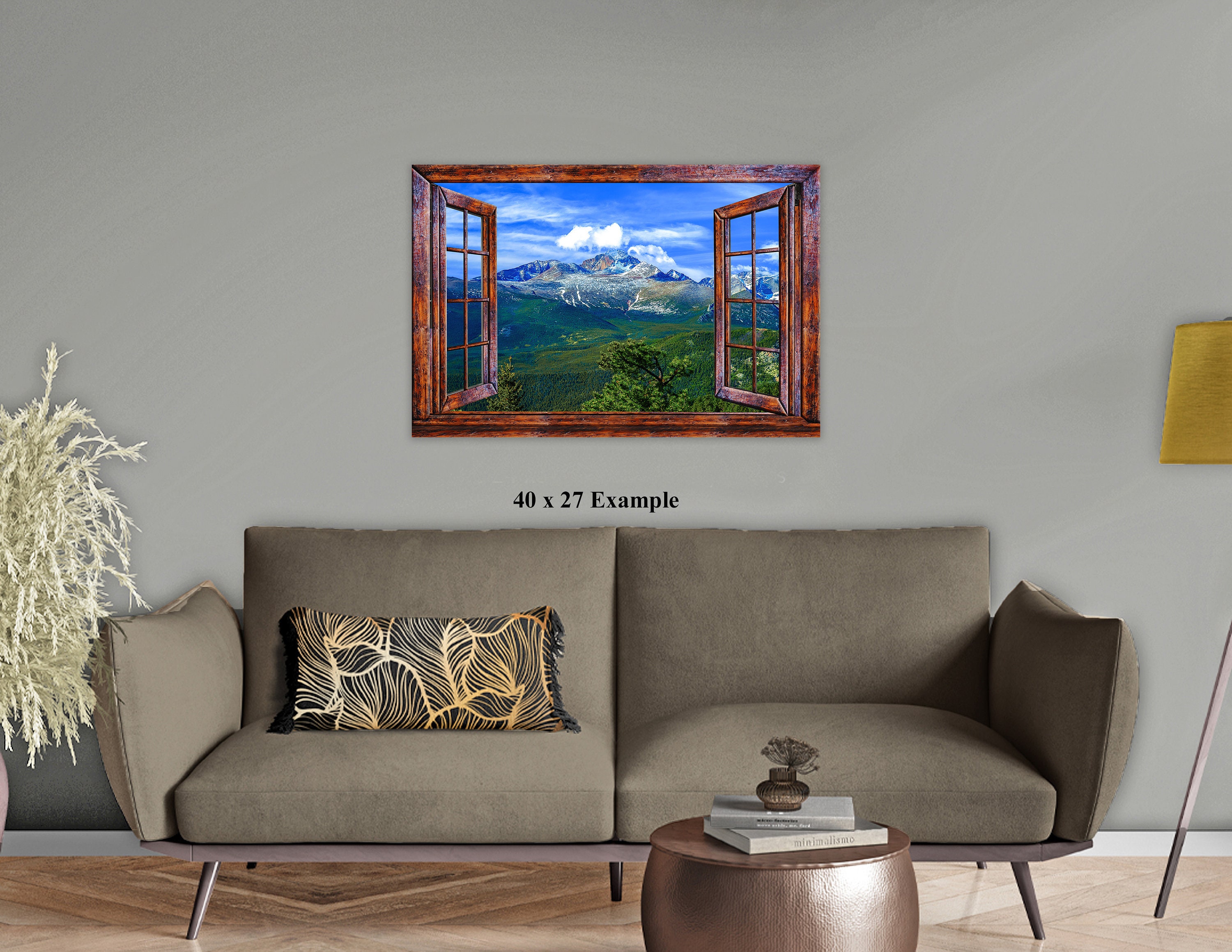 Open Window Art of Rocky Mountain National Park, Longs Peak Picture ...