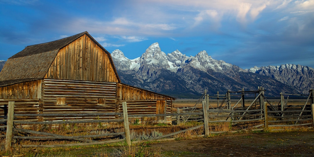 Old Barn in the Tetons, Grand Teton Art, Teton National Park, Grand ...
