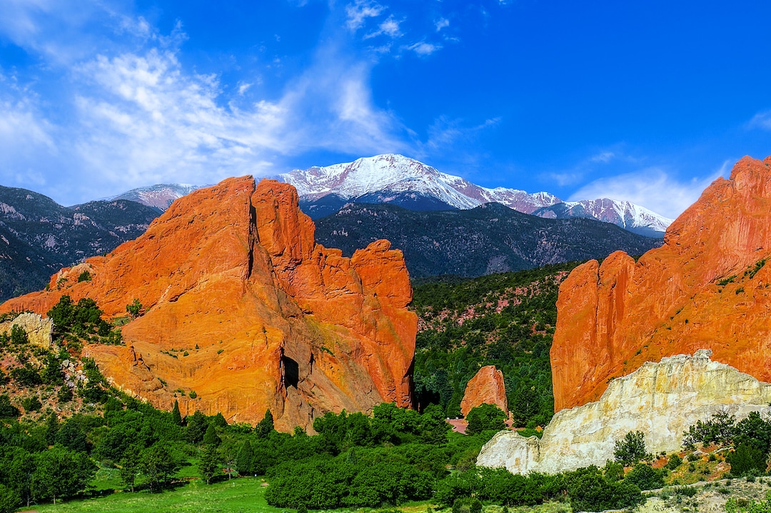 Pikes Peak Picture, Colorado Springs Landscape, Garden of the God's ...