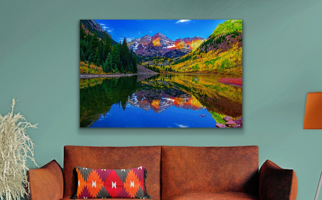 Maroon Bells Canvas Print, Maroon Bells Wall Art, Maroon Bells Sunrise ...