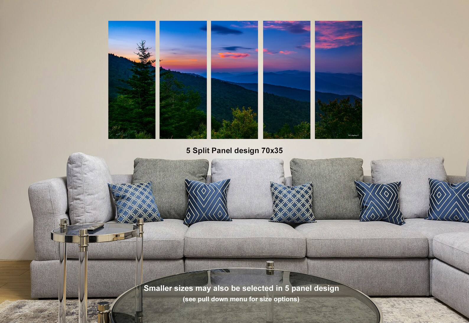 Smoky Mountain Sunrise Blue Ridge Mountains Asheville Art - Etsy