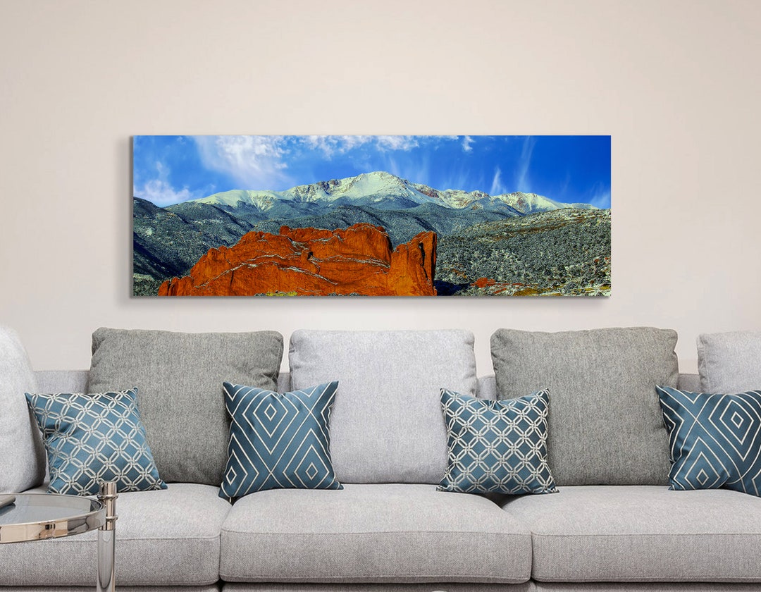 Colorado Springs Panorama Picture of Pikes Peak, Garden of the God's ...