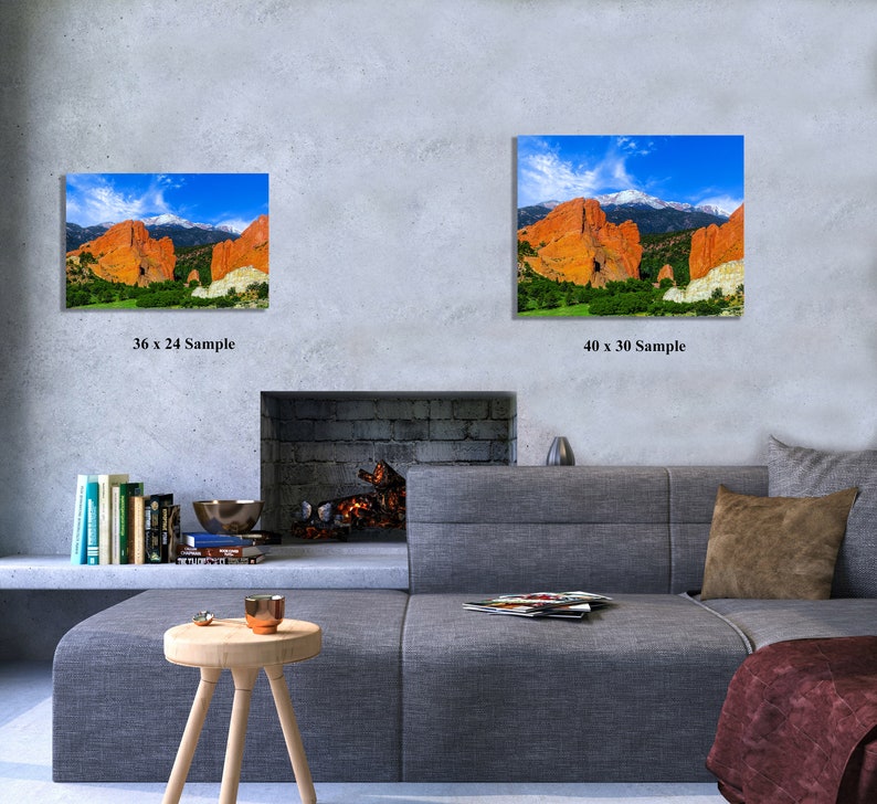 Pikes Peak Picture, Colorado Springs Landscape, Garden of the God's ...