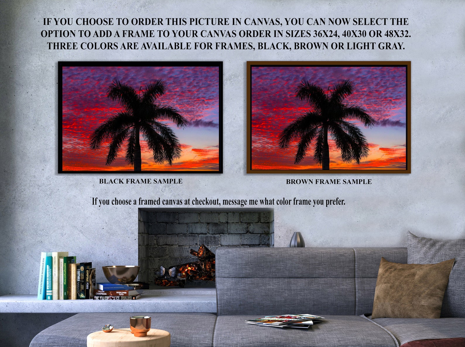 Palm Tree Sunset Picture, Florida Sunset Print, Palm Tree Sunset Photo ...