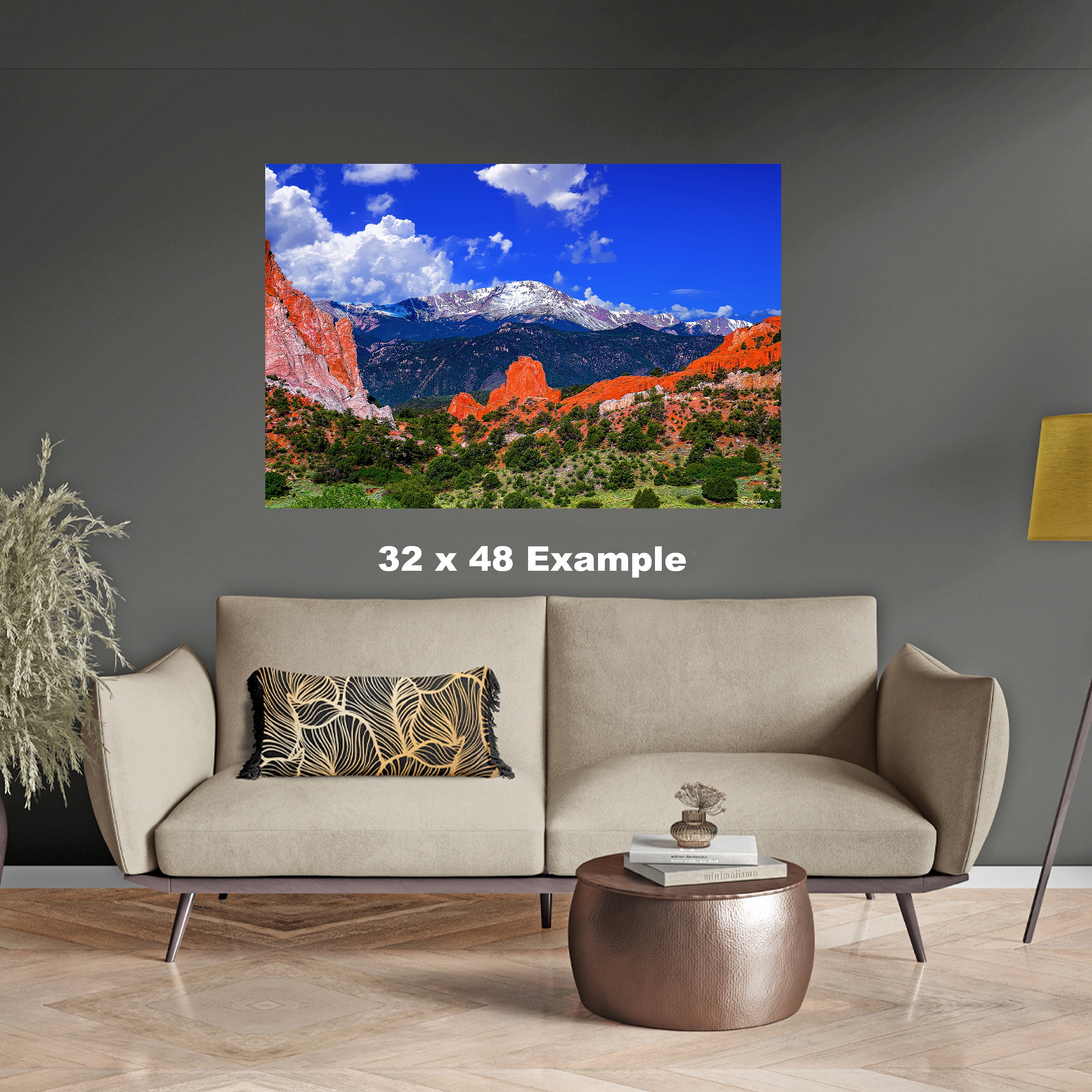 Colorado Springs Wall Art Garden of the God's Pikes - Etsy