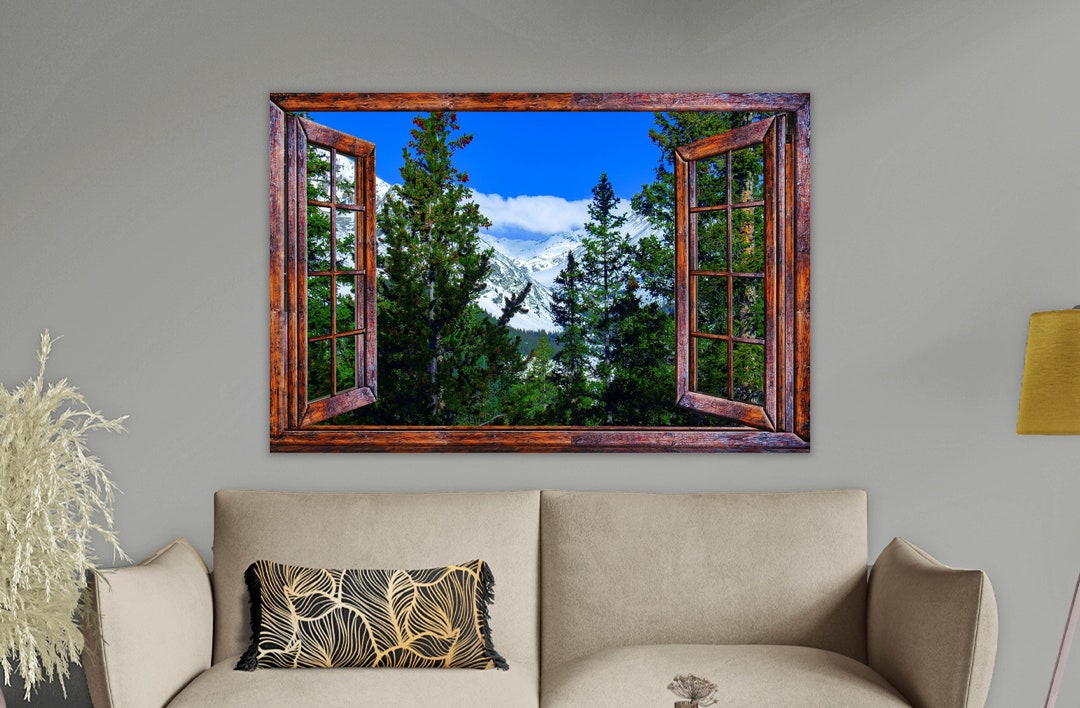 Open Window to Snowy Mountains, Colorado Snowy Mountains, Looks Like a ...