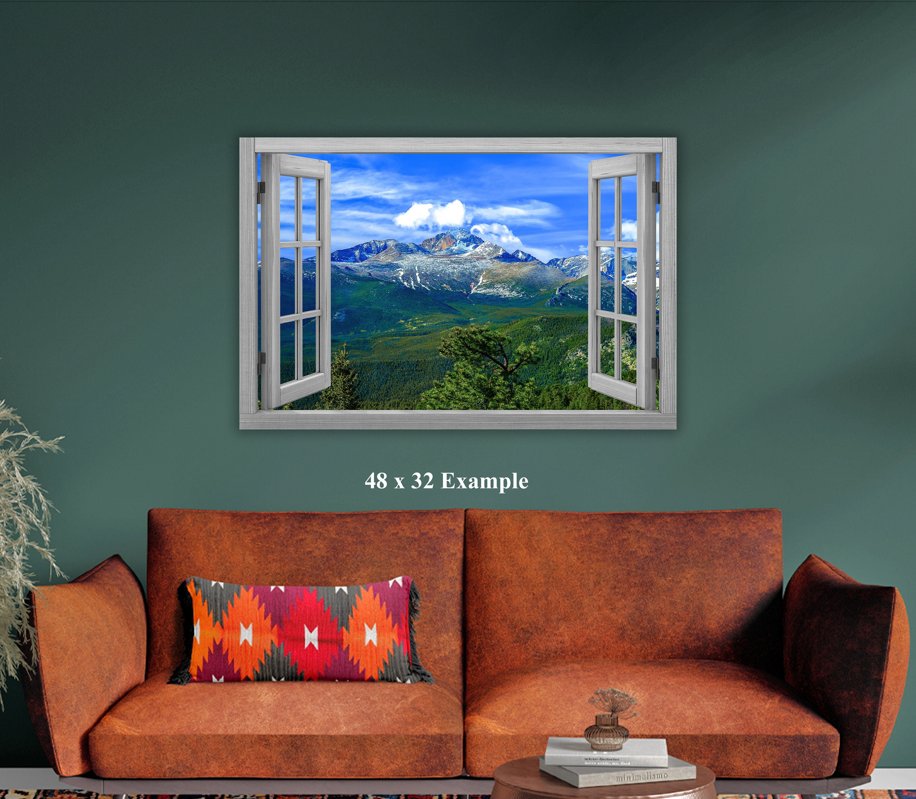 Open Window Art of Rocky Mountain National Park, Longs Peak Picture ...