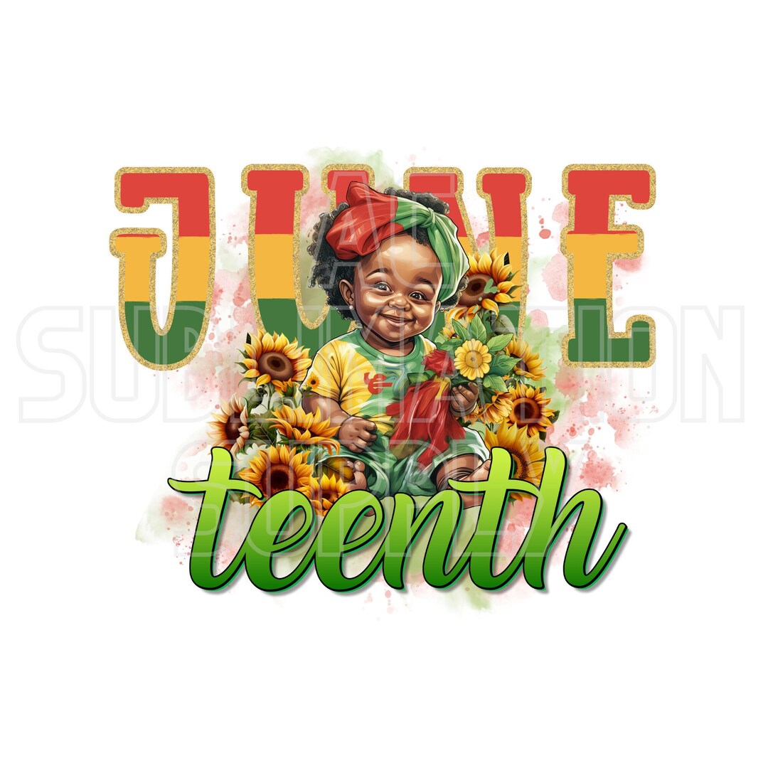 PNG File Juneteenth 1865 Kid Designs Baby Girl African American ...