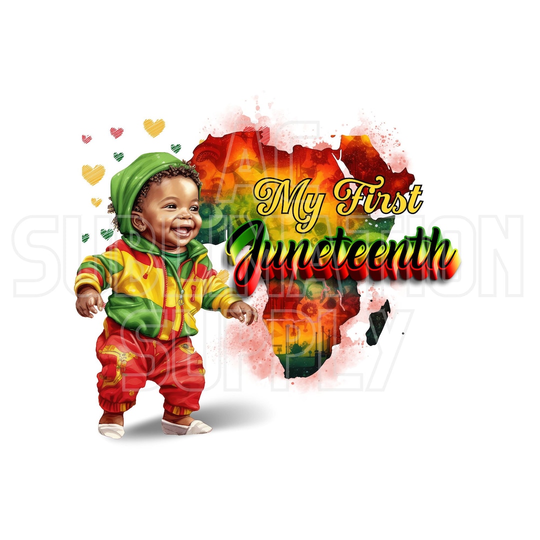 PNG File | My First Juneteenth | 1865 | Kid Designs | Baby Boy ...