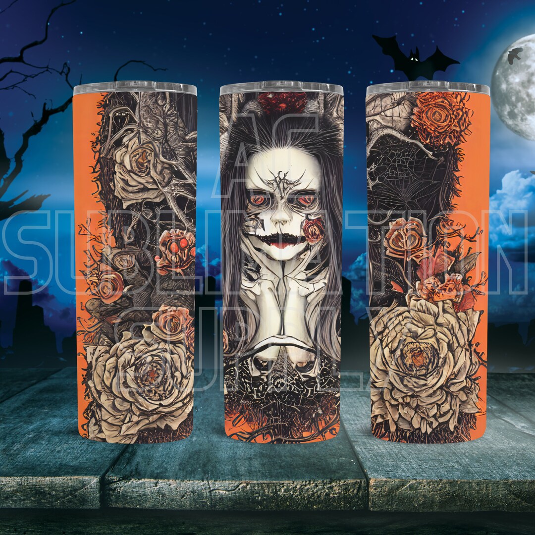 Ready to Press Sublimation Transfers for Skinny Tumbler Creepy ...