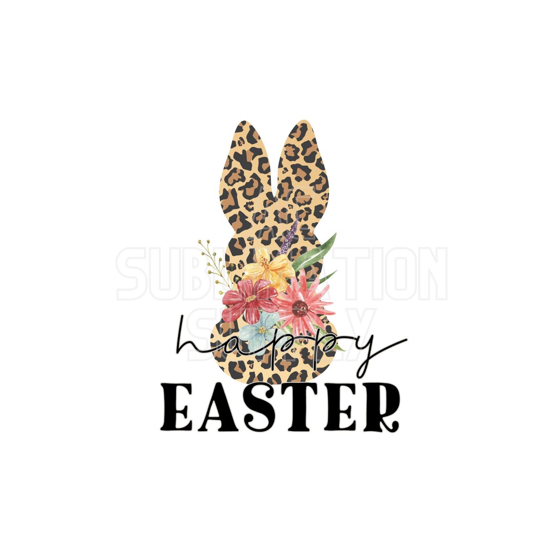 Ready to Press Sublimation Transfers up to 13 X19 Happy Easter Animal ...