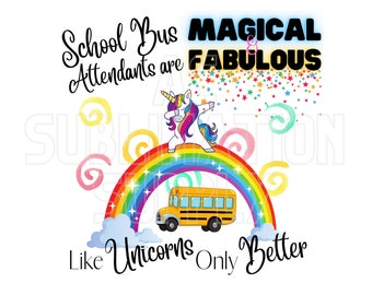 PNG File School Bus Drivers Are Magical & Fabulous Like | Etsy