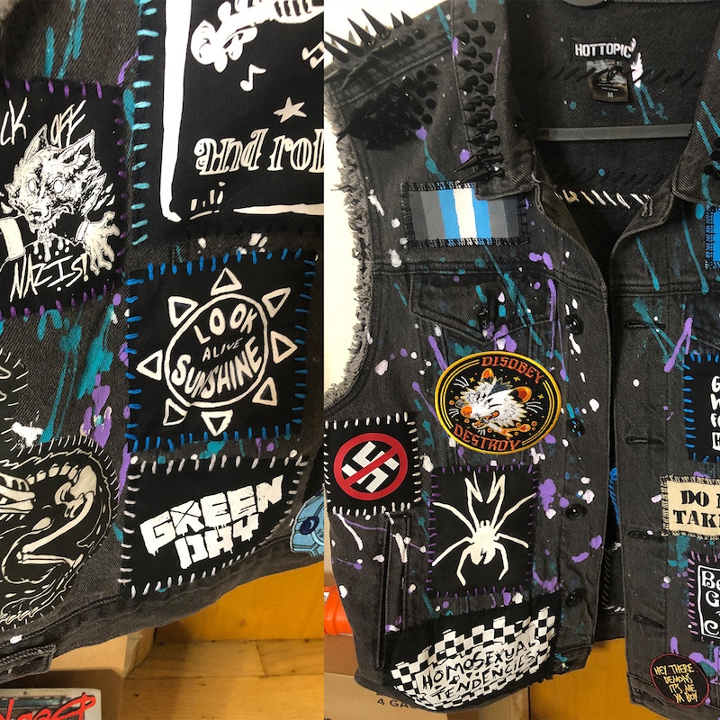 Punk Vest - Etsy