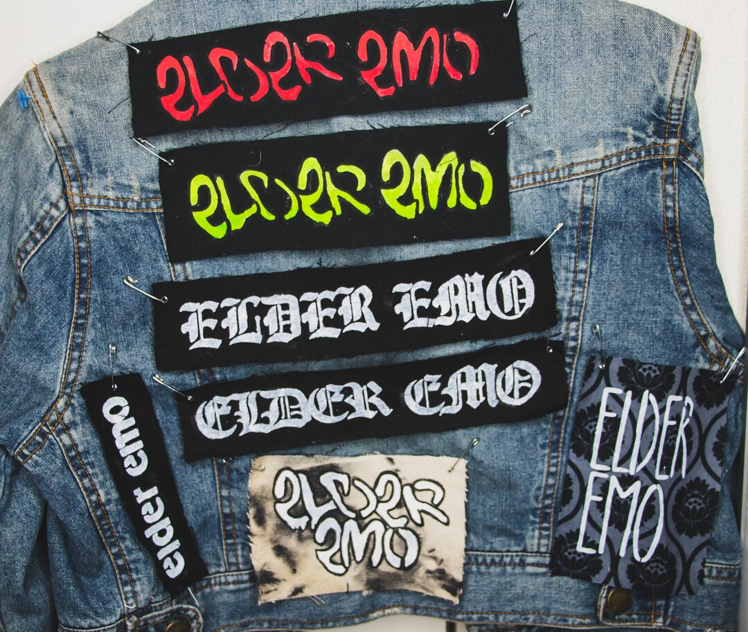 Elder Emo Hand Painted DIY Punk Patches - Etsy