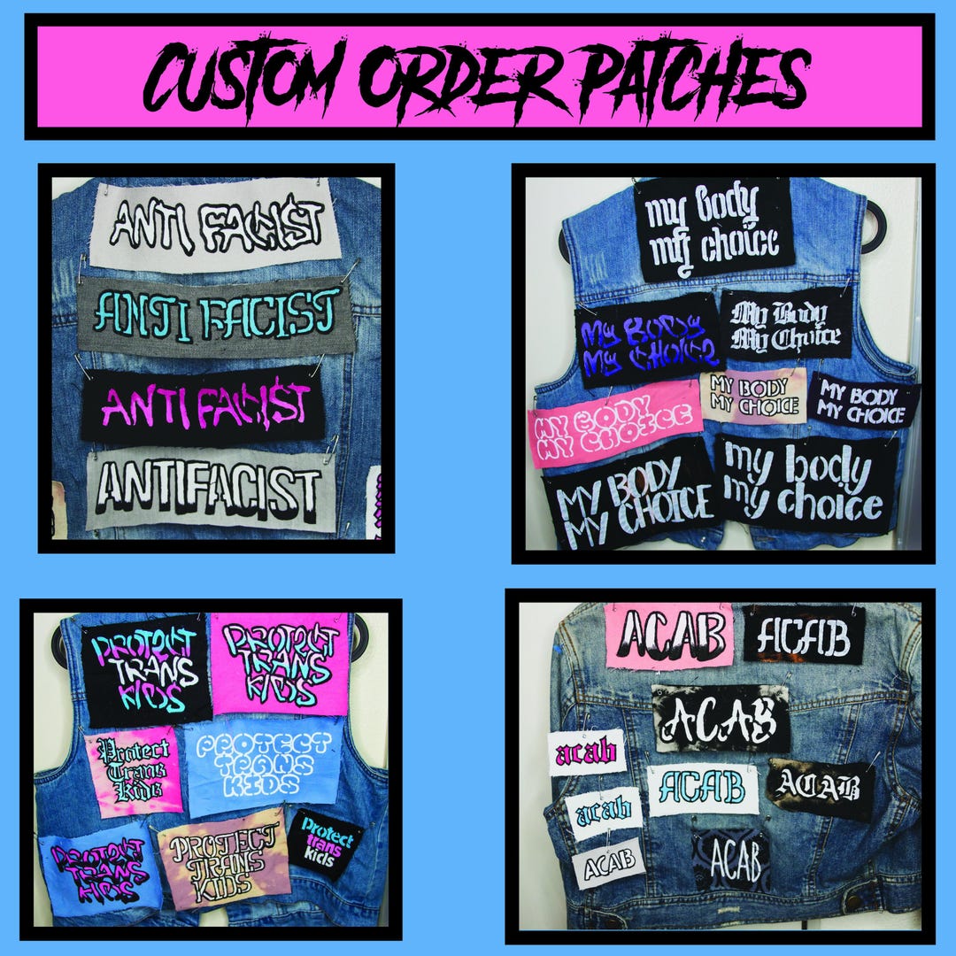 Custom Order Hand Painted Patches/bulk Orders - Etsy