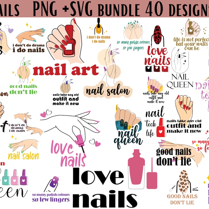 Nails Svg - Etsy