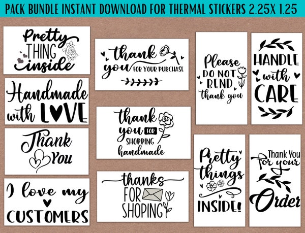 Thermal Labels V2 for Small Business Owners, Packaging Sticker Design ...