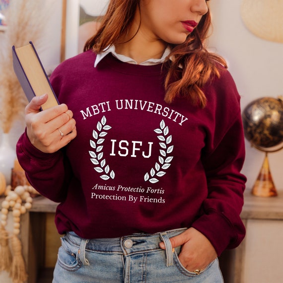 ISFJ College Varsity Sweatshirt Myers Briggs Sweatshirt - Etsy