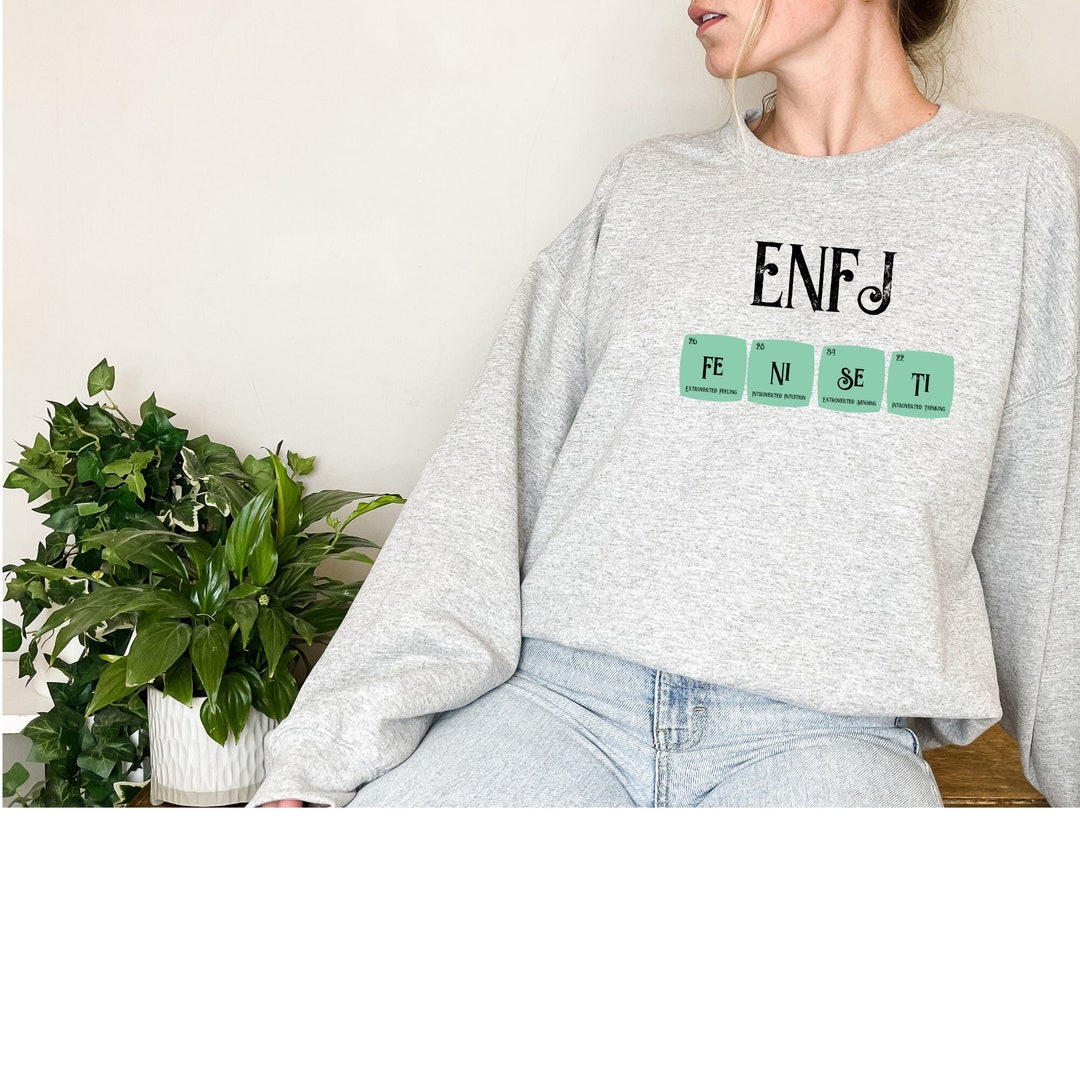ENFJ Functions Scientific Periodic Elements Sweatshirt | Myers Briggs ...