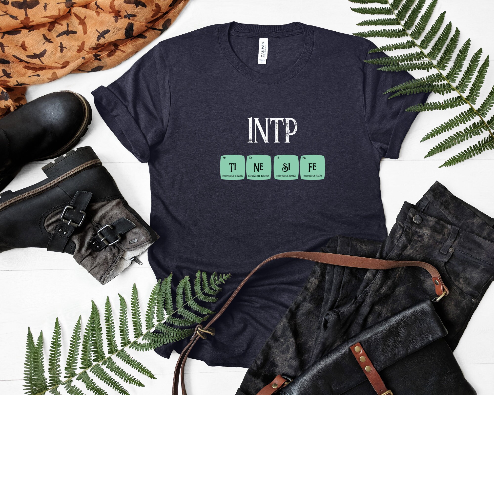 INTP Functions Scientific Periodic Elements Shirt Myers Briggs ...