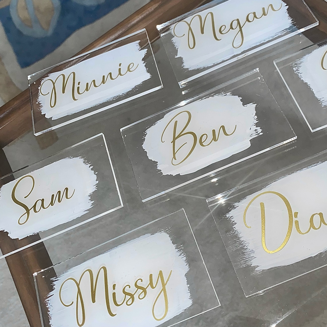 Acrylic Wedding Place Names Name Cards Seating Plan - Etsy