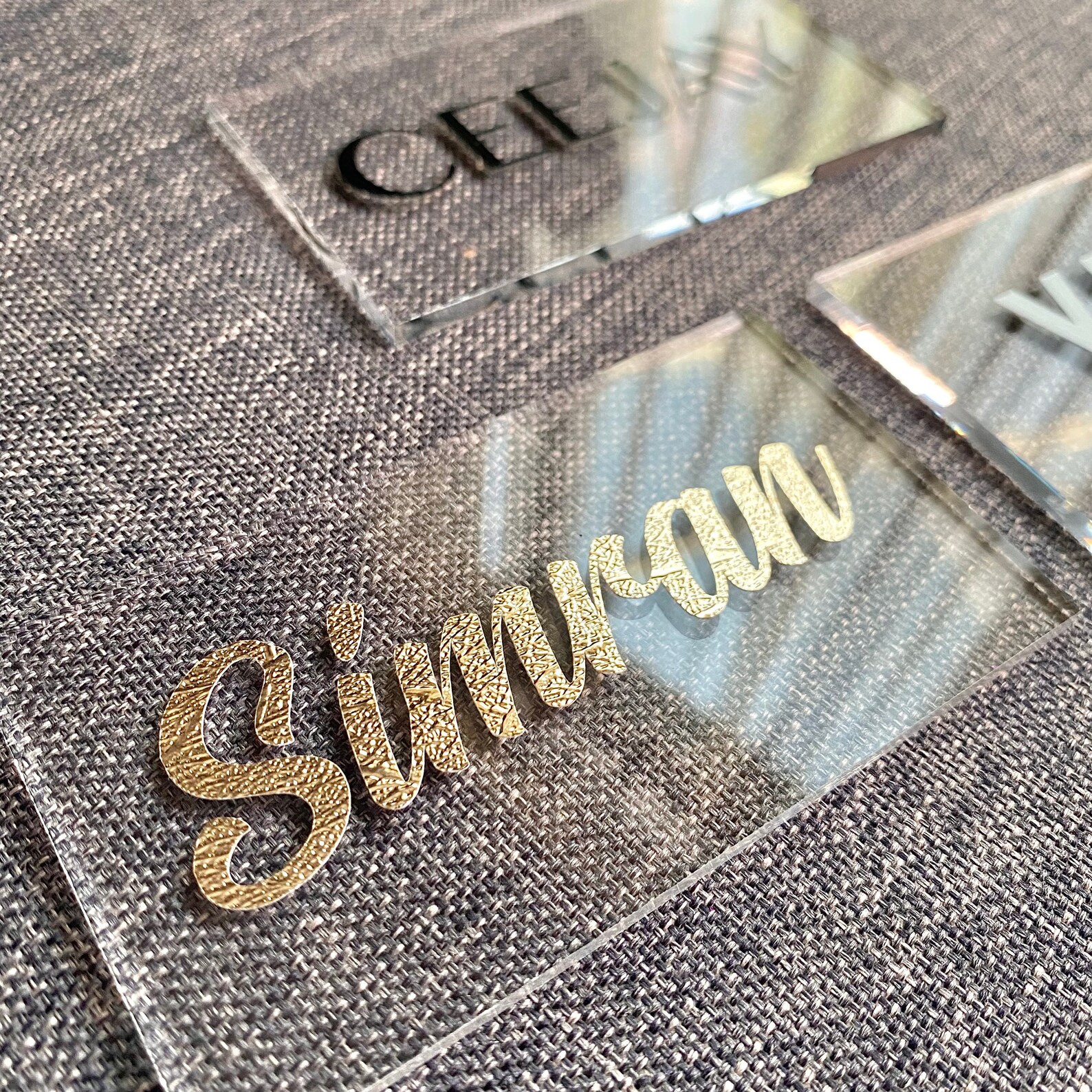 Acrylic Wedding Place Names Name Cards Seating Plan - Etsy