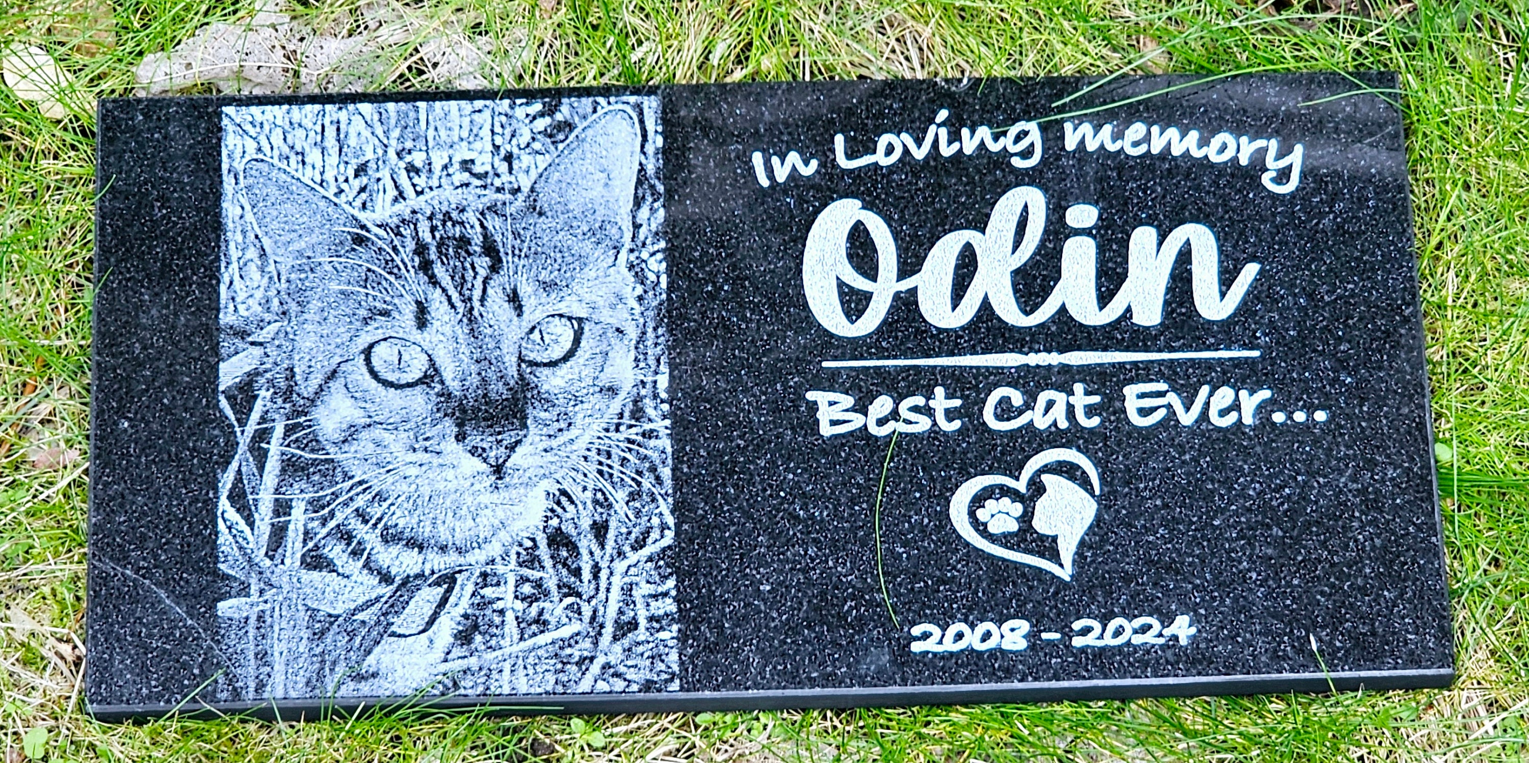 Photo Engraved Granite Pet Memorial Stone - Etsy