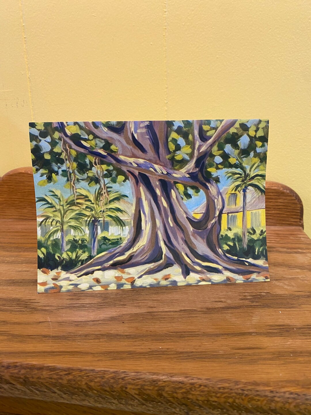 Set of 10 Cards “banyan Tree” From the Original Acrylic by Gail ...