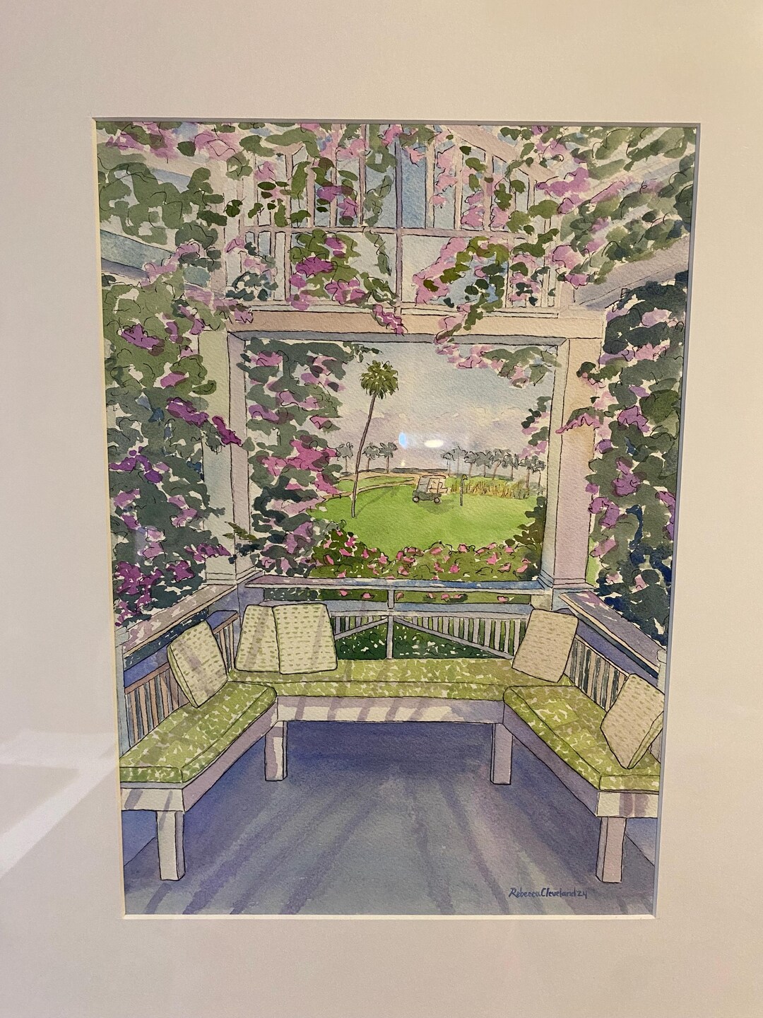 Gasparilla Bougainvillea, Original Watercolor Painting by Rebecca ...