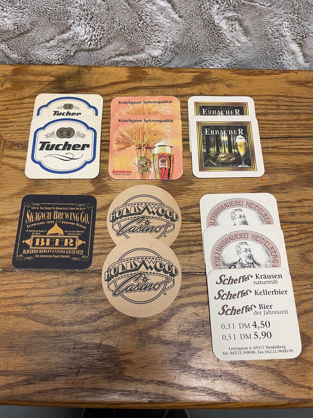 Vintage Beer Coaster Lot, German Lager, Ale Drink Coasters, Bar ...