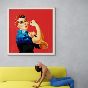 Rosie the Riveter Wall Art Digital Download Set of 8 - Etsy