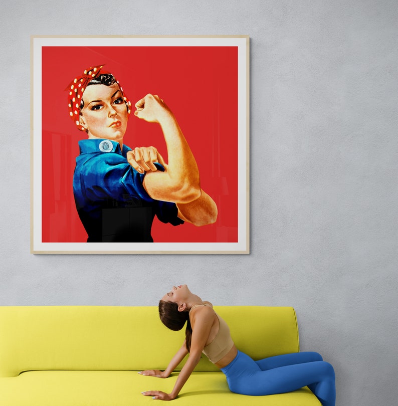 Rosie the Riveter Wall Art Digital Download Set of 8 - Etsy