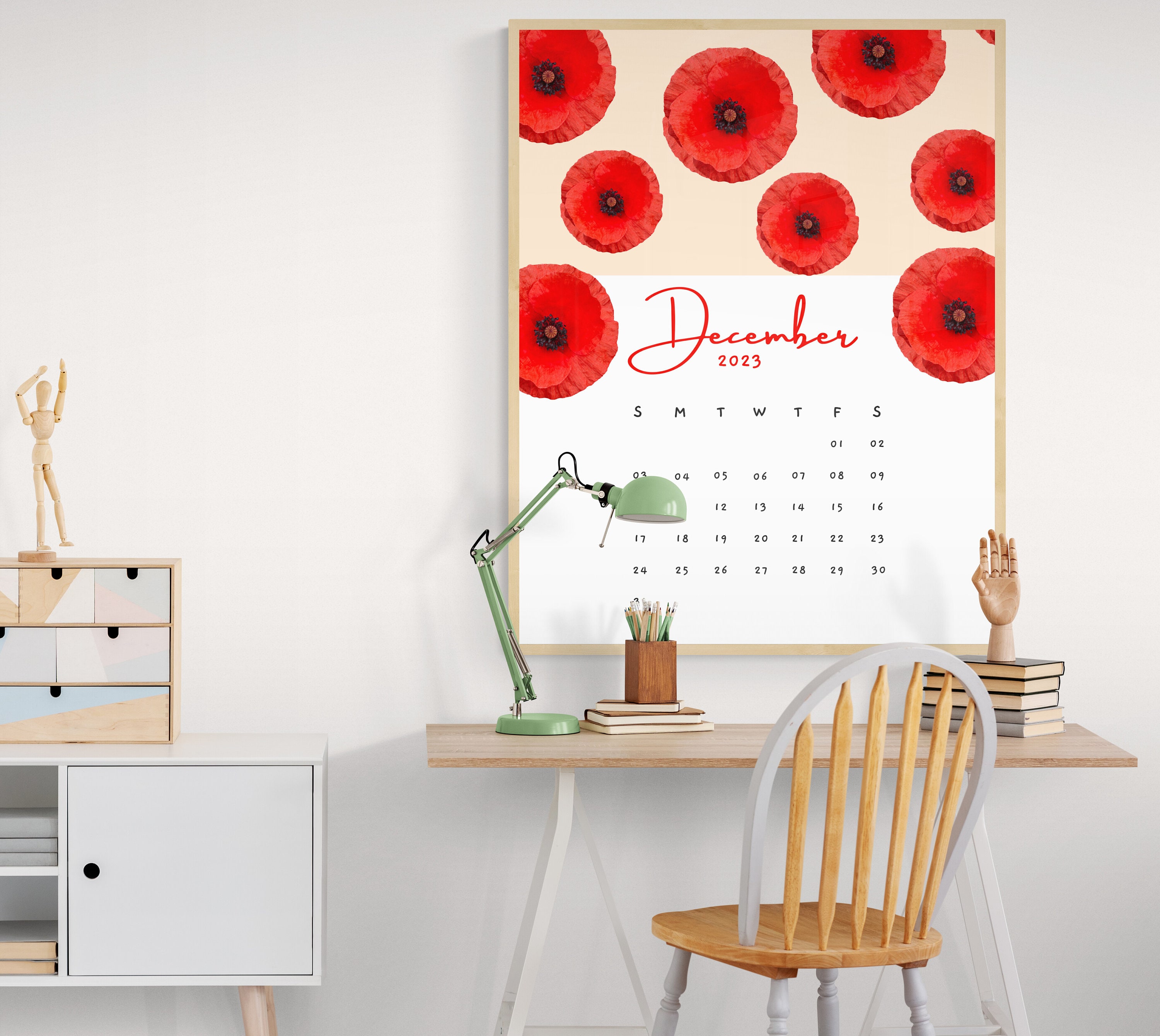 2023 Printable Calendar Gorgeous Flowers Each Month - Etsy